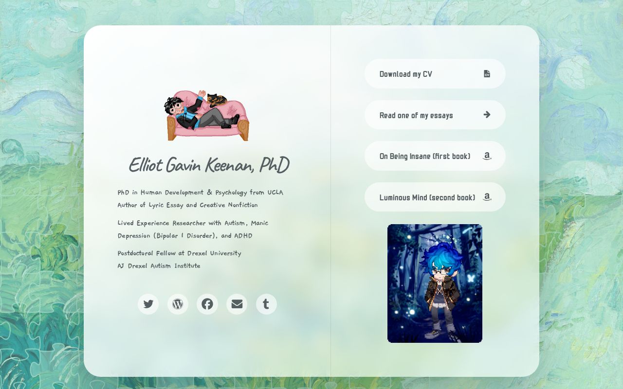 Elliot Gavin Keenan's Carrd